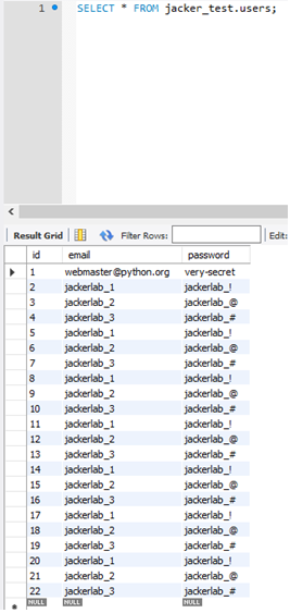 Python 파이썬에서 Pymysql 라이브러리를 이용한 Mysql 데이터베이스 쿼리 테스트⋆ Jackerlab